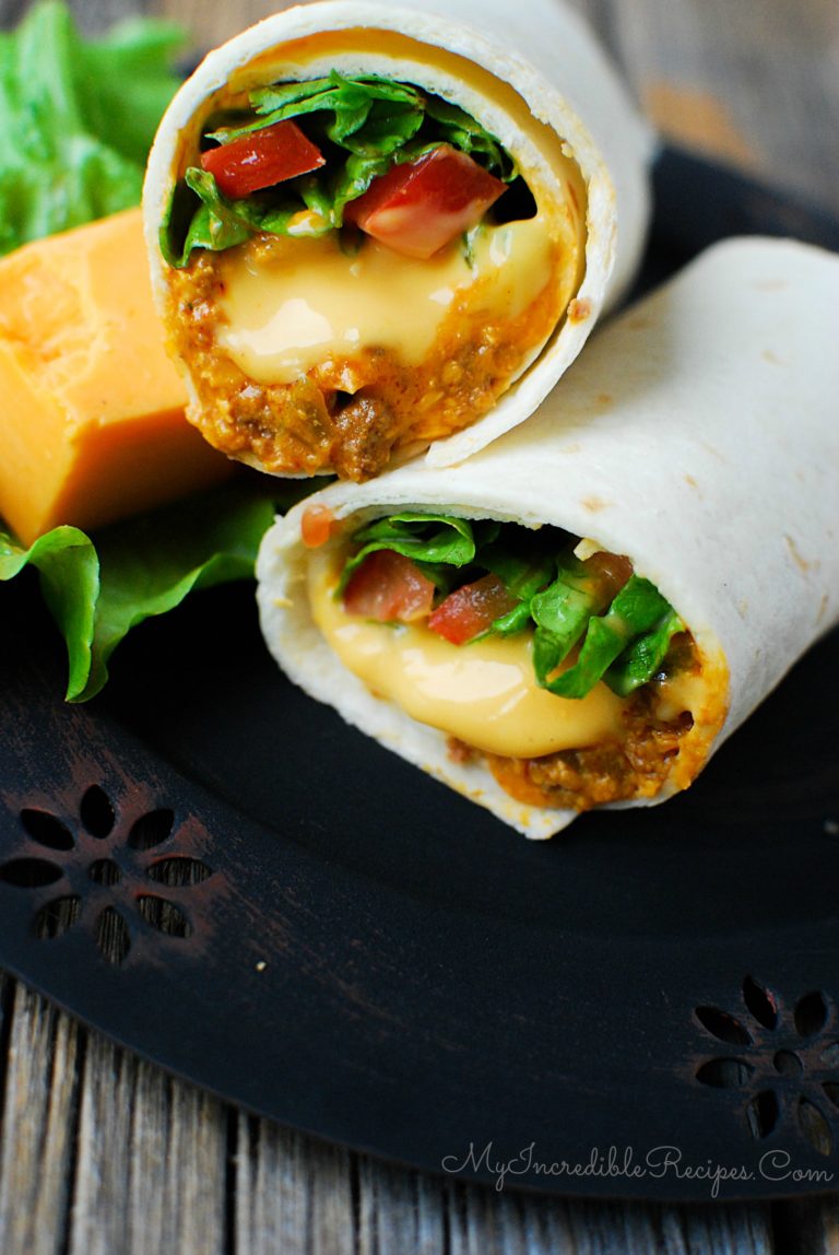 Old School Cheeseburger Burritos! - My Incredible Recipes