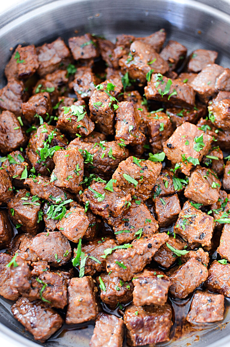 Juicy Garlic Butter Steak Bites - My Incredible Recipes