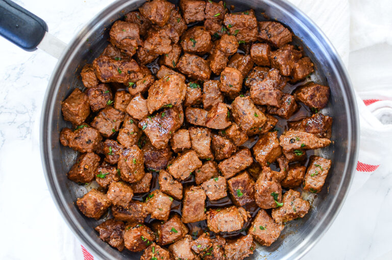 Juicy Garlic Butter Steak Bites - My Incredible Recipes