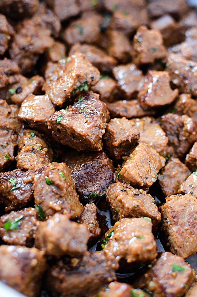 Juicy Garlic Butter Steak Bites - My Incredible Recipes