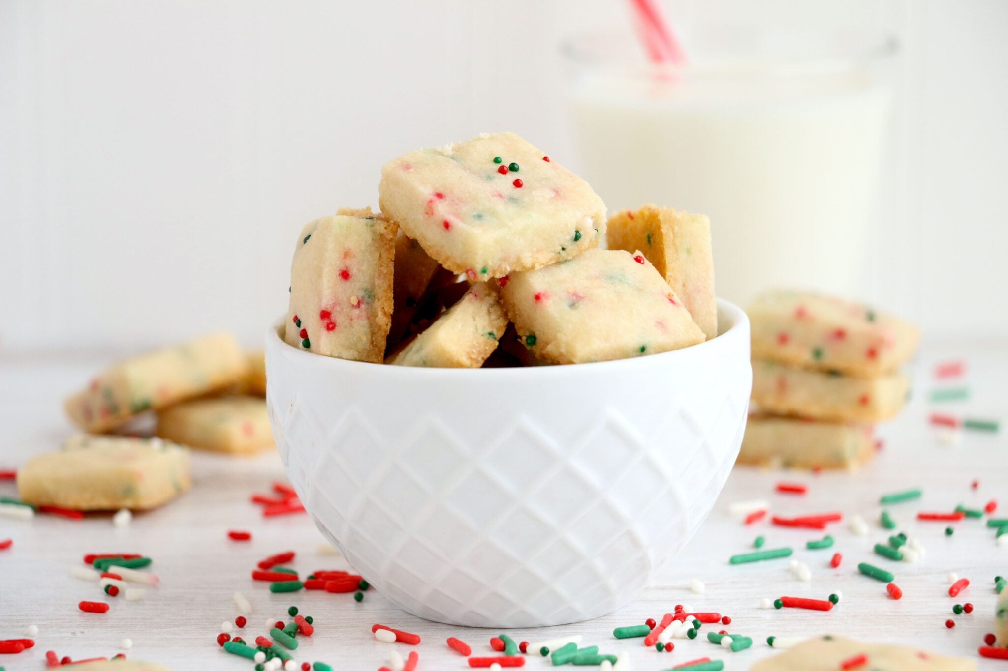Christmas Shortbread Cookie Bites ( Only 4 Ingredients! ) - My ...