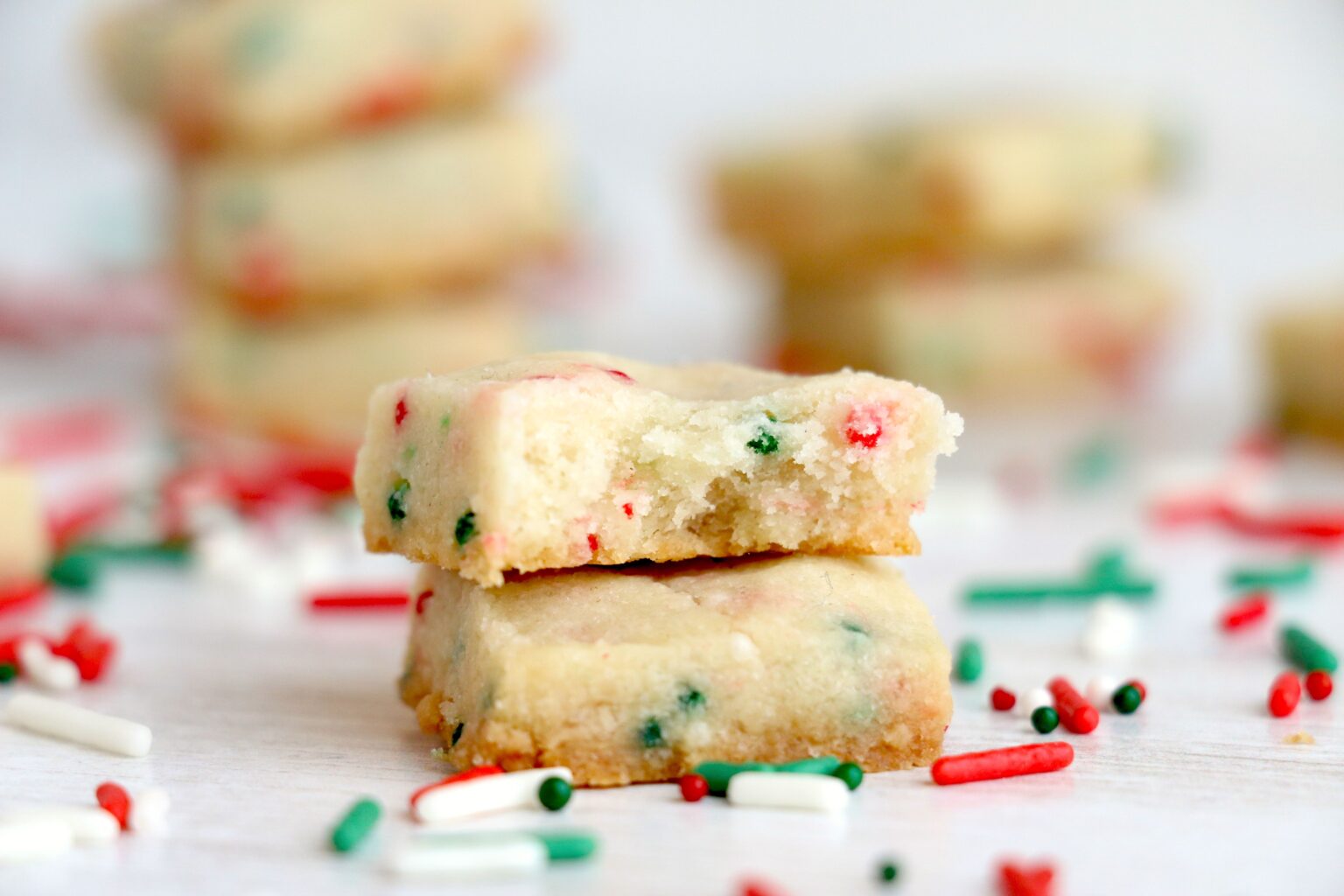 Christmas Shortbread Cookie Bites ( Only 4 Ingredients! ) - My ...