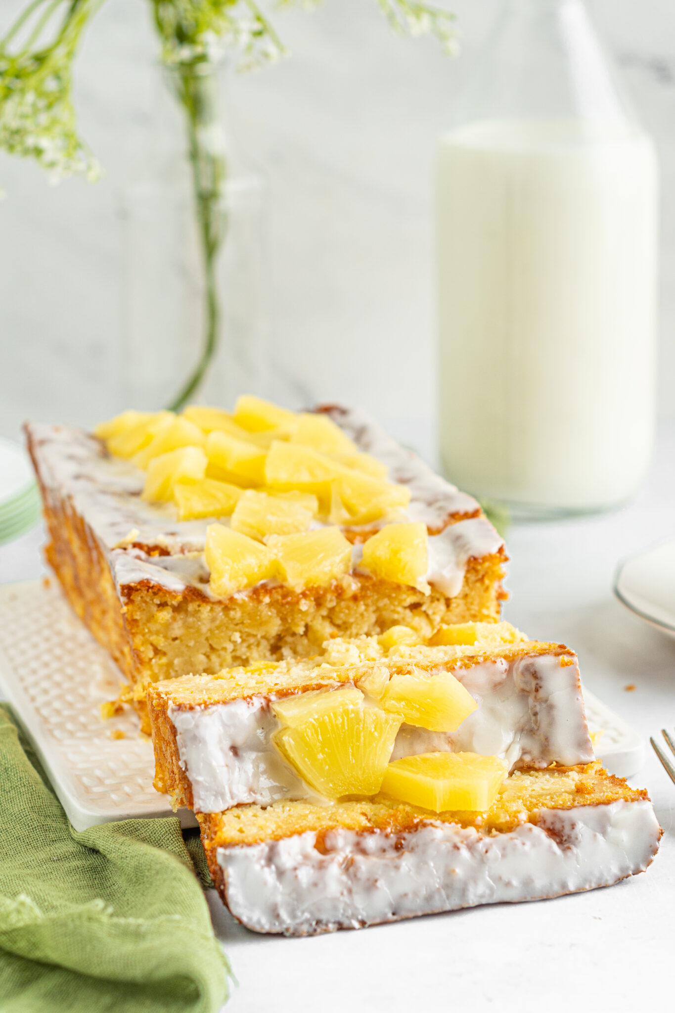 Pineapple Loaf Cake with Pineapple Glaze - My Incredible Recipes