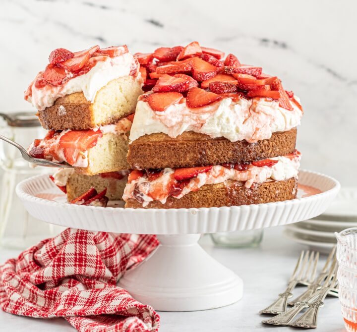 Strawberry Whipped Cream Cake - My Incredible Recipes