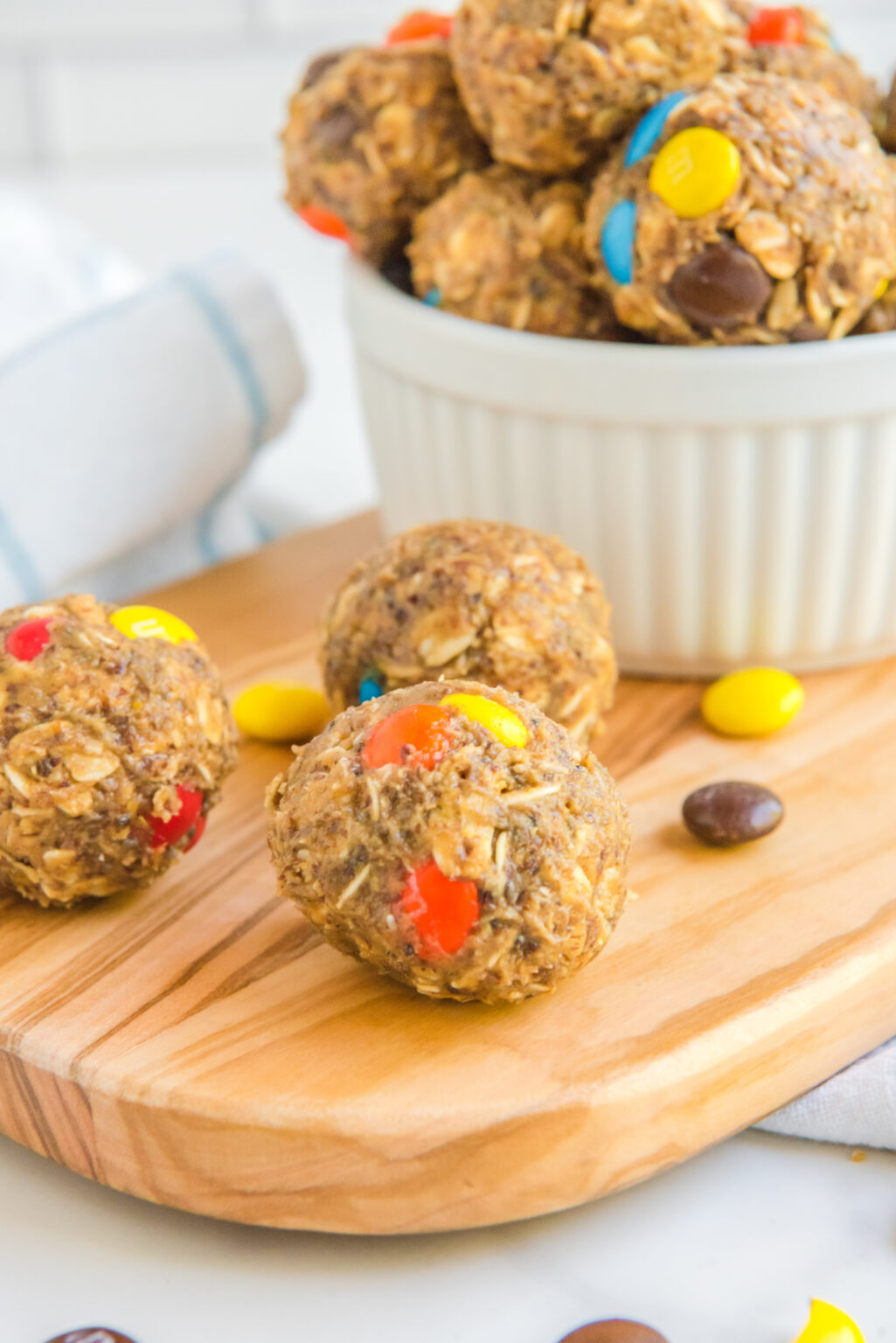 No Bake M&M Energy Balls - My Incredible Recipes
