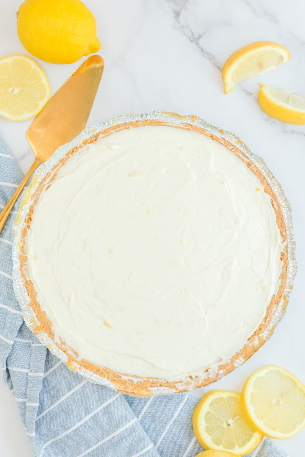 No Bake Lemon Cheesecake Pie - My Incredible Recipes
