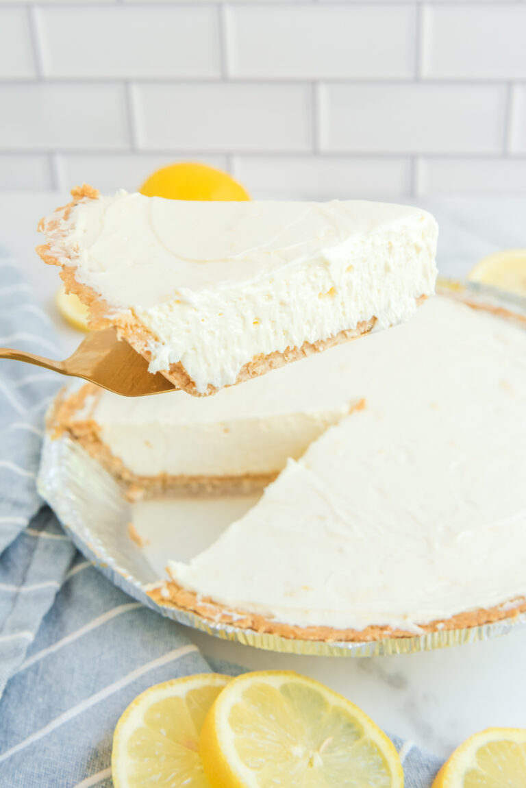 No Bake Lemon Cheesecake Pie - My Incredible Recipes