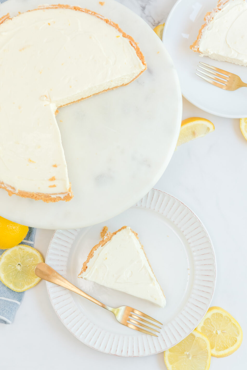 No Bake Lemon Cheesecake Pie - My Incredible Recipes
