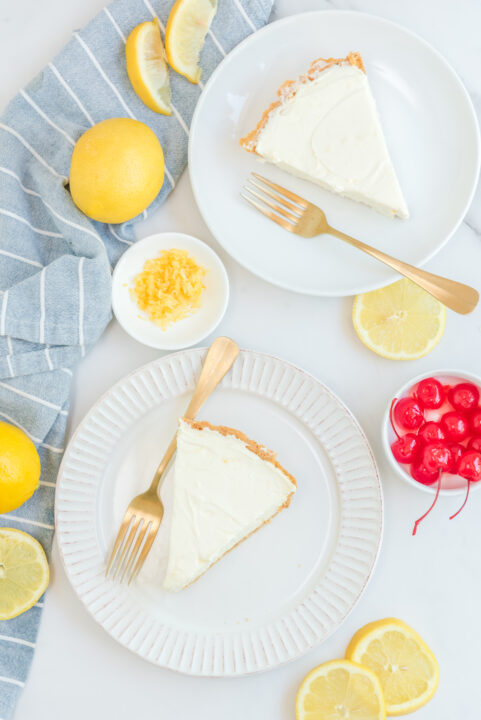 No Bake Lemon Cheesecake Pie - My Incredible Recipes