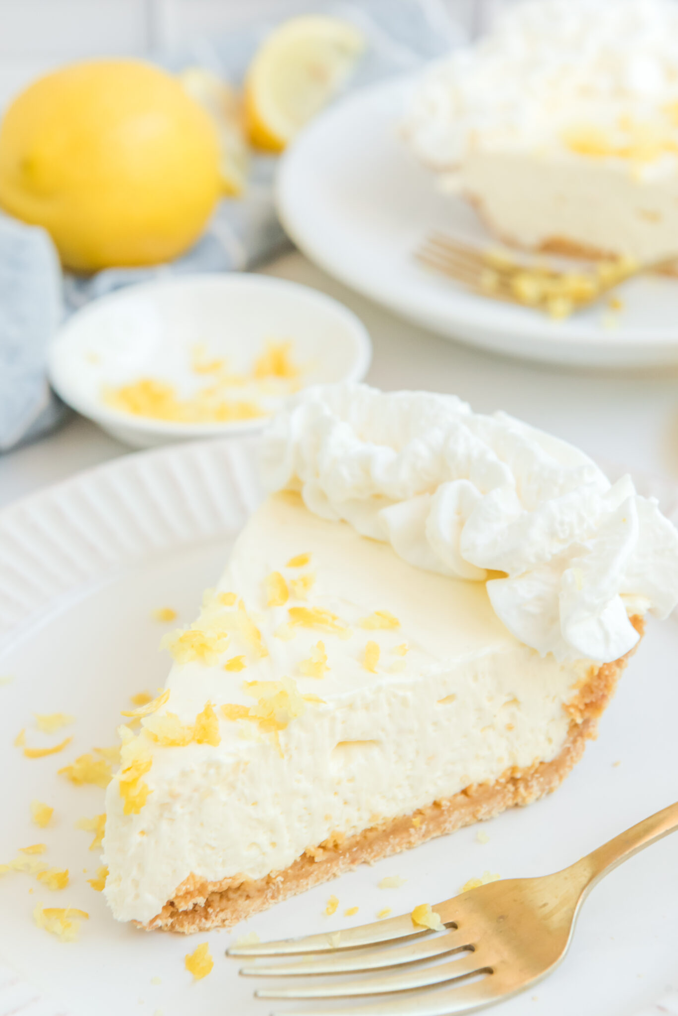 No Bake Lemon Cheesecake Pie - My Incredible Recipes