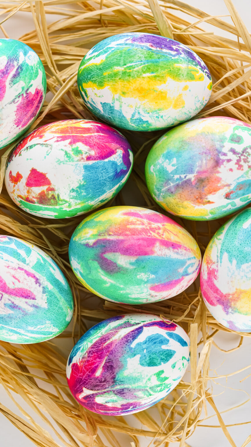 Tie Dye Easter Eggs - My Incredible Recipes