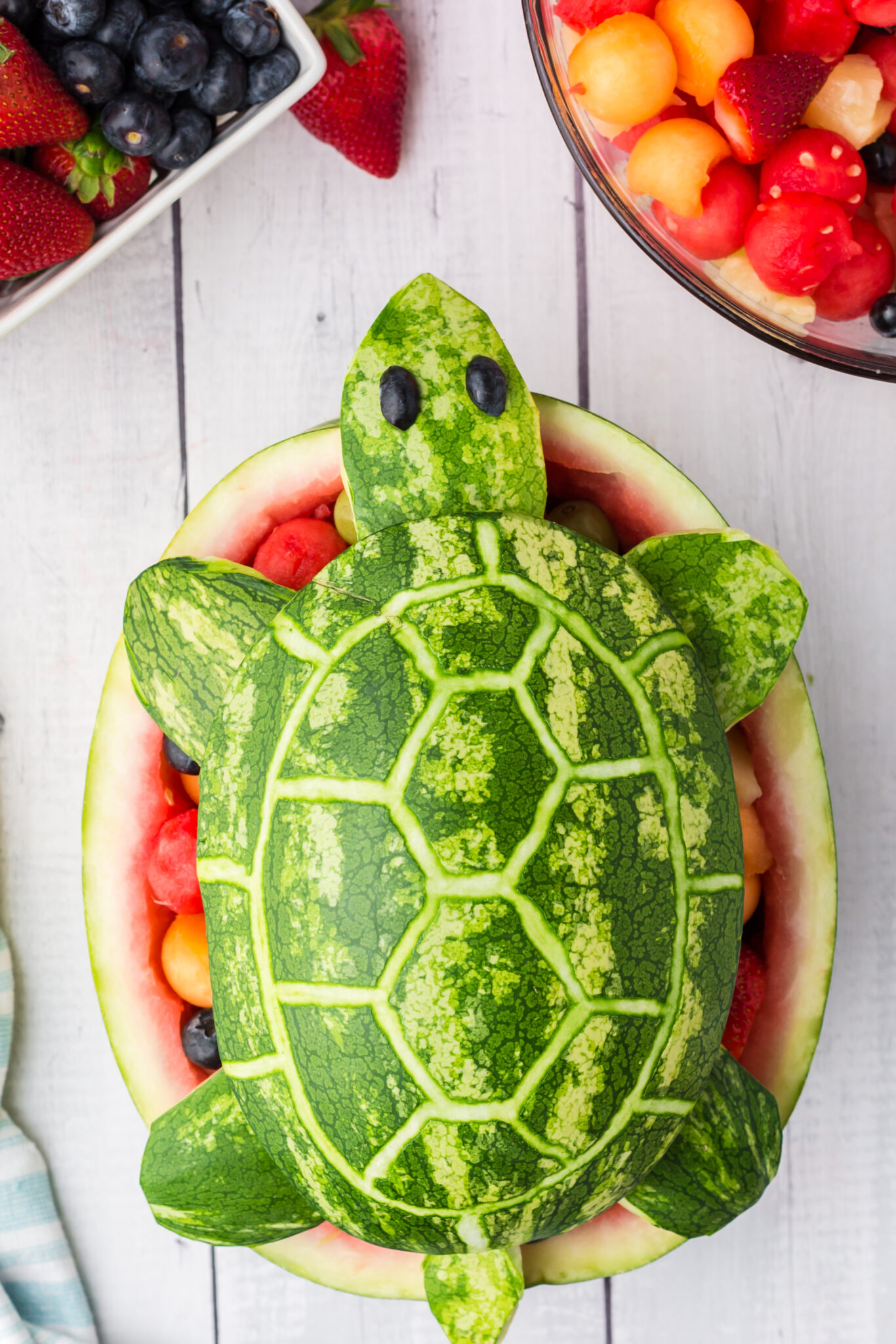Turtle Watermelon Fruit Salad - My Incredible Recipes