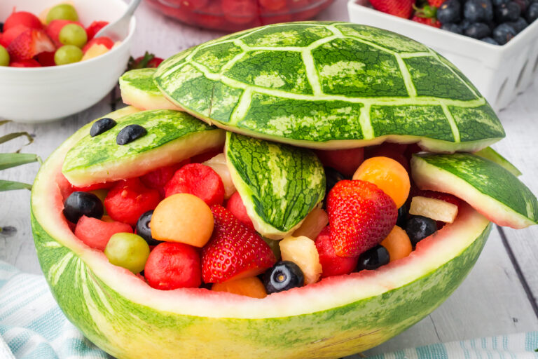 Turtle Watermelon Fruit Salad - My Incredible Recipes