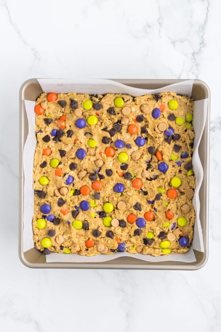 Halloween Monster Cookie Bars - My Incredible Recipes