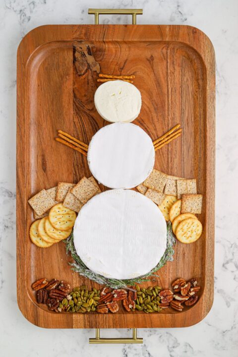 Snowman Charcuterie Board - My Incredible Recipes