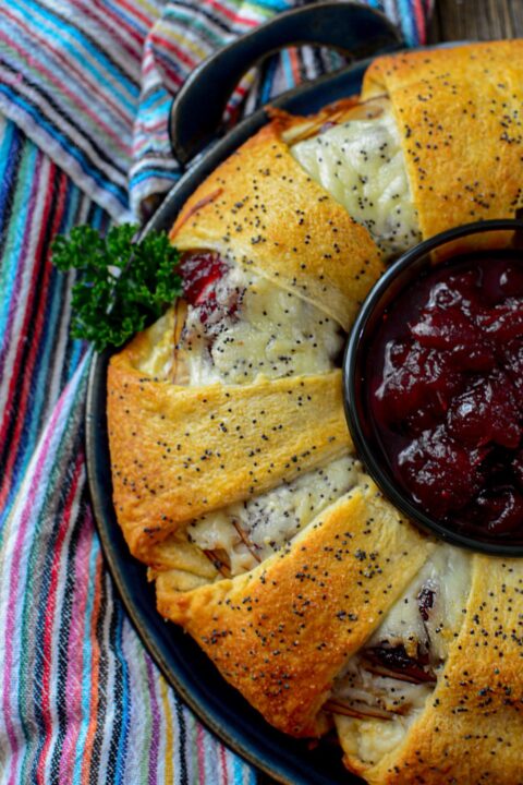 Turkey Crescent Roll Ring - My Incredible Recipes