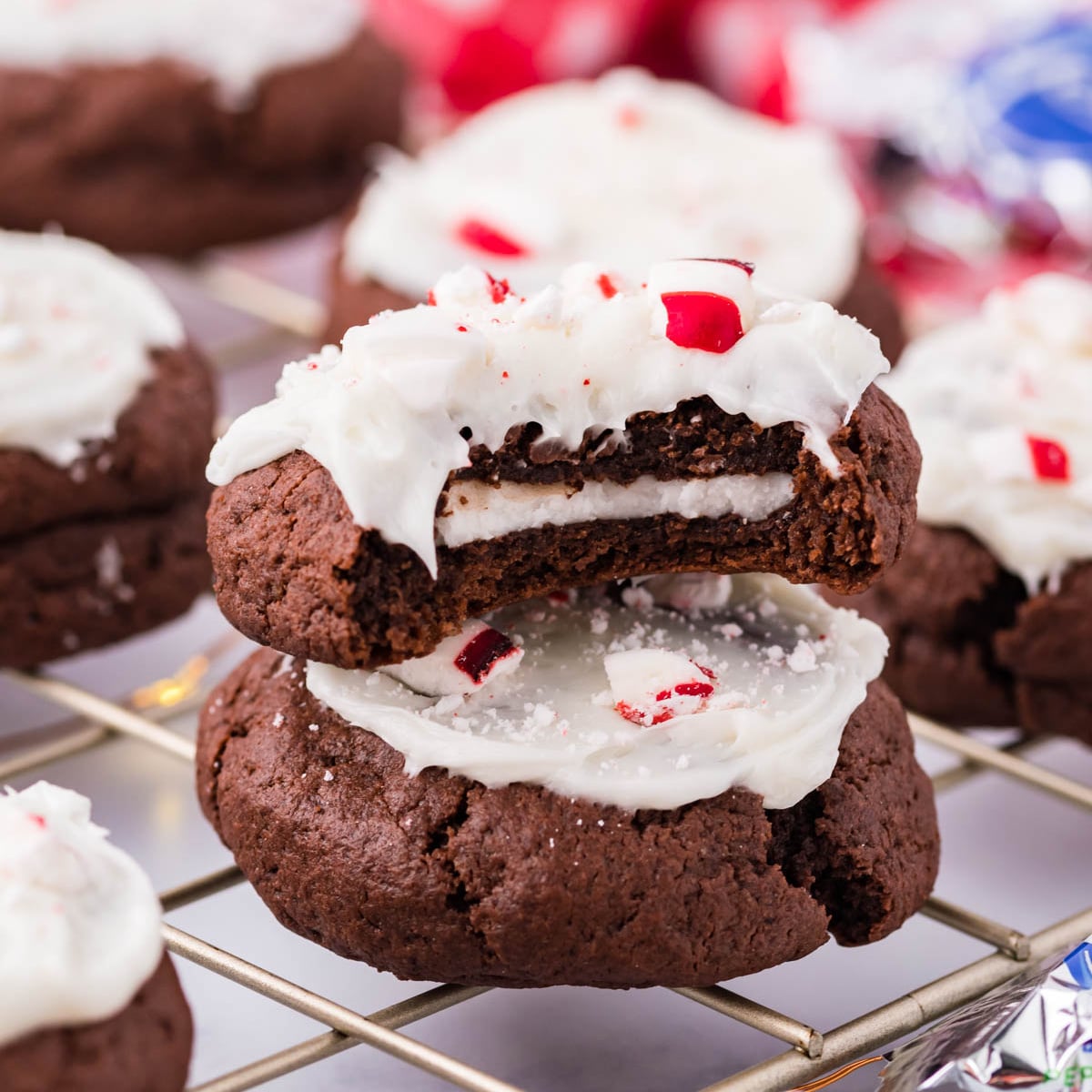 Stuffed Peppermint Patty Cookies - My Incredible Recipes