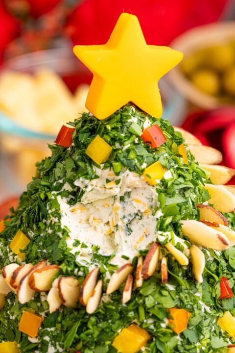 Christmas Tree Cheeseball - My Incredible Recipes