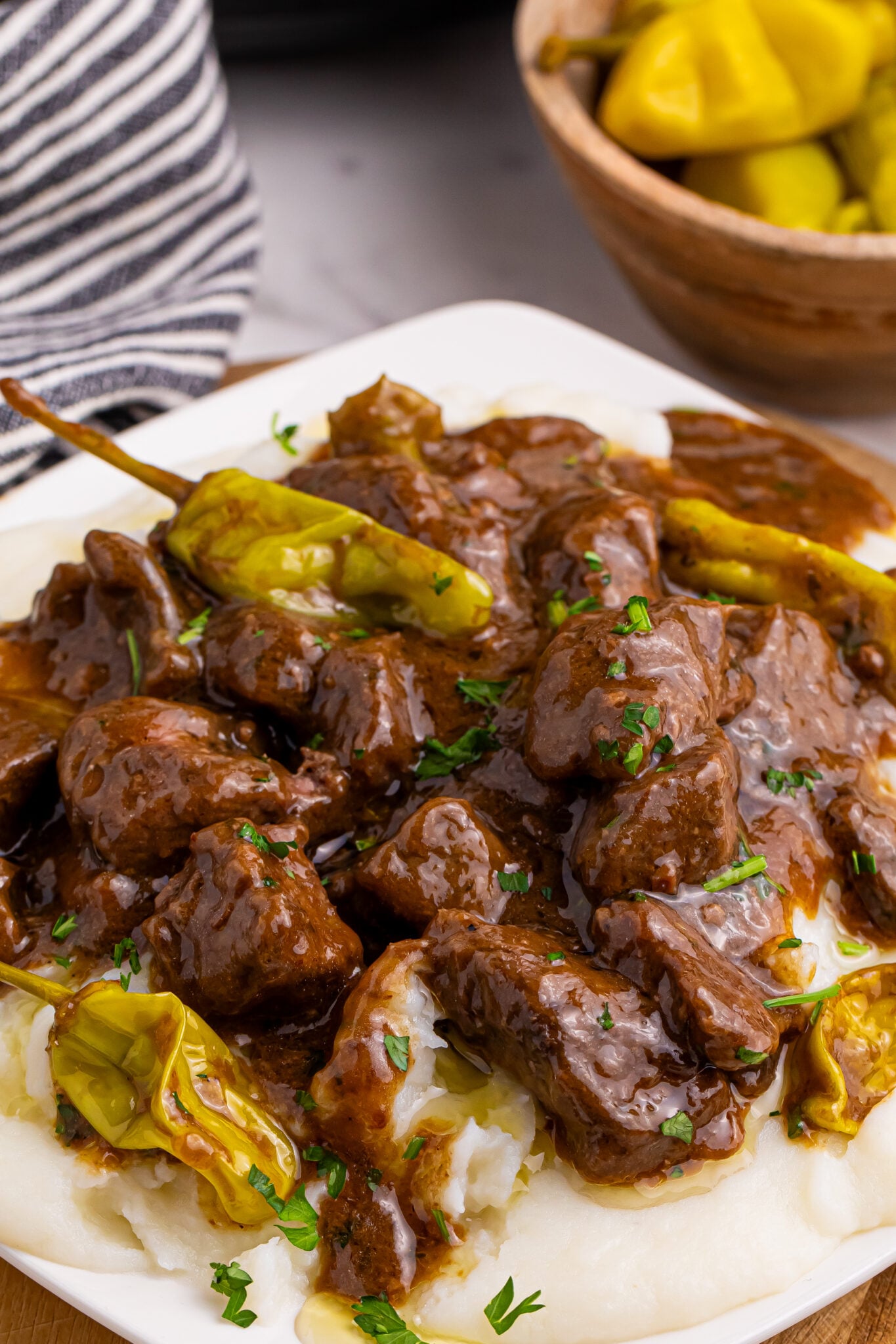 Crockpot Mississippi Steak Bites - My Incredible Recipes