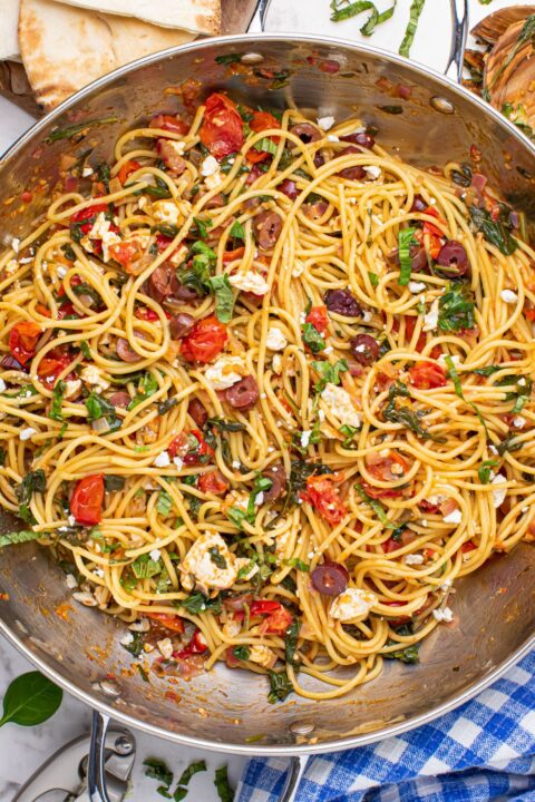 Greek Spaghetti - My Incredible Recipes
