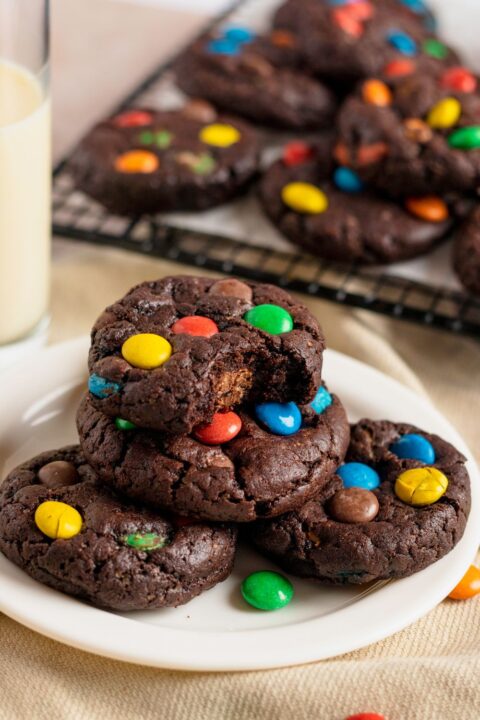 Chocolate M&M Cookies - My Incredible Recipes