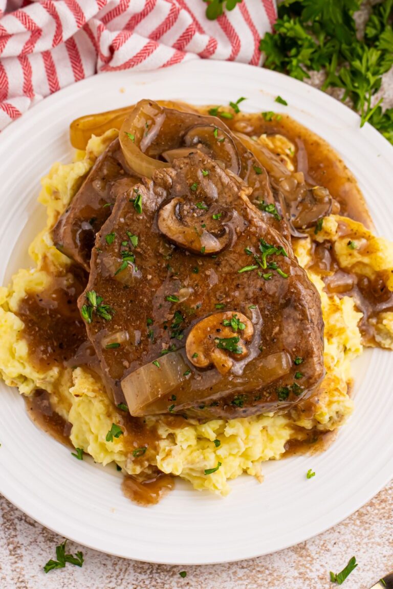 Slow Cooker Round Steak and Gravy - My Incredible Recipes
