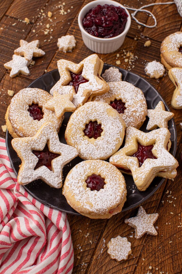 Easy Linzer Cookies with Jam Filling (Only 5 Ingredients!) - My ...