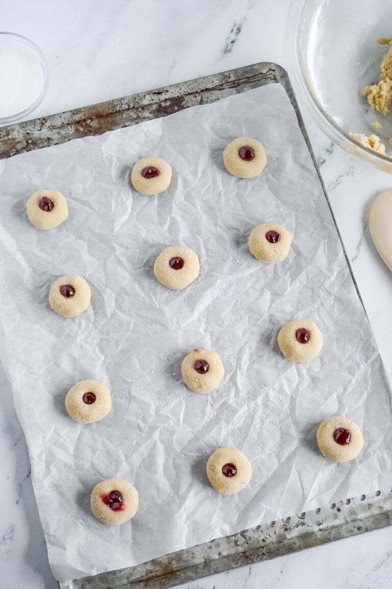 Raspberry Thumbprint Cookies – Soft, Buttery & Jam-Filled - My ...