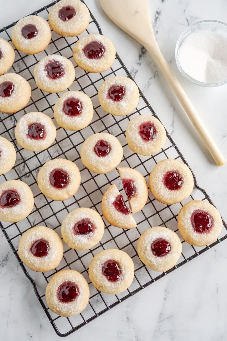 Raspberry Thumbprint Cookies – Soft, Buttery & Jam-Filled - My ...