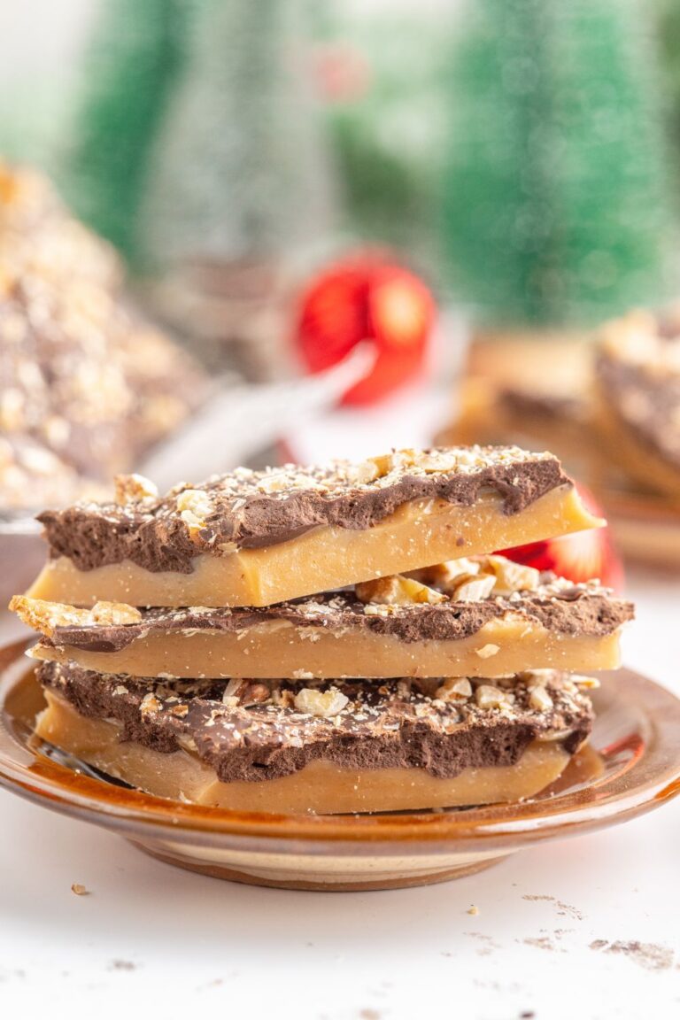 English Toffee (Best Old-Fashioned Homemade Toffee Recipe for Christmas ...
